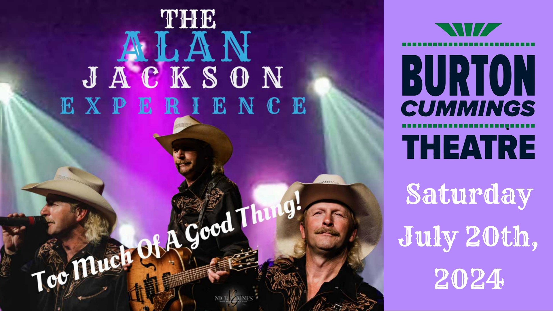 The Alan Jackson Experience - Burton Cummings Theatre Burton Cummings Theatre